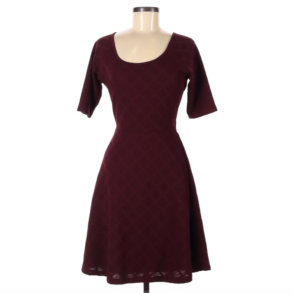 Hail3Y:23 | Dresses | Hail3y23 Maroon Dress Medium Red Burgundy Short ...